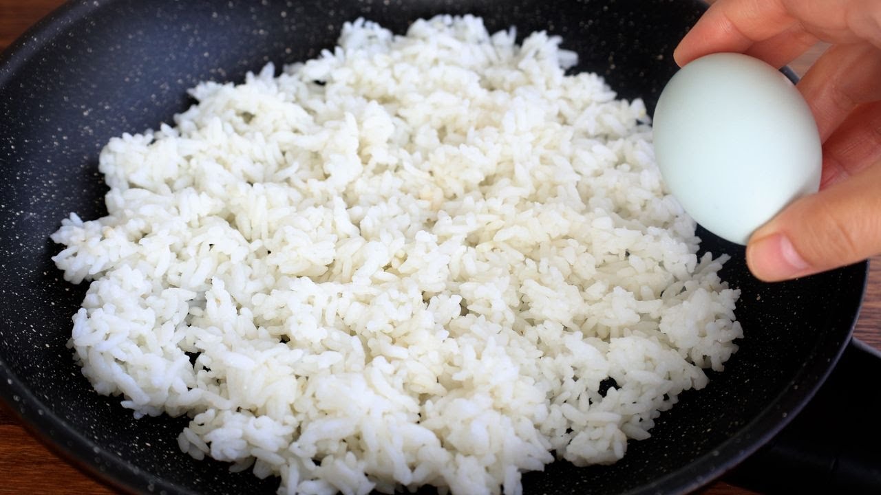 If you've leftover rice and eggs, try this 10 minute go-to-meal. Easy ...