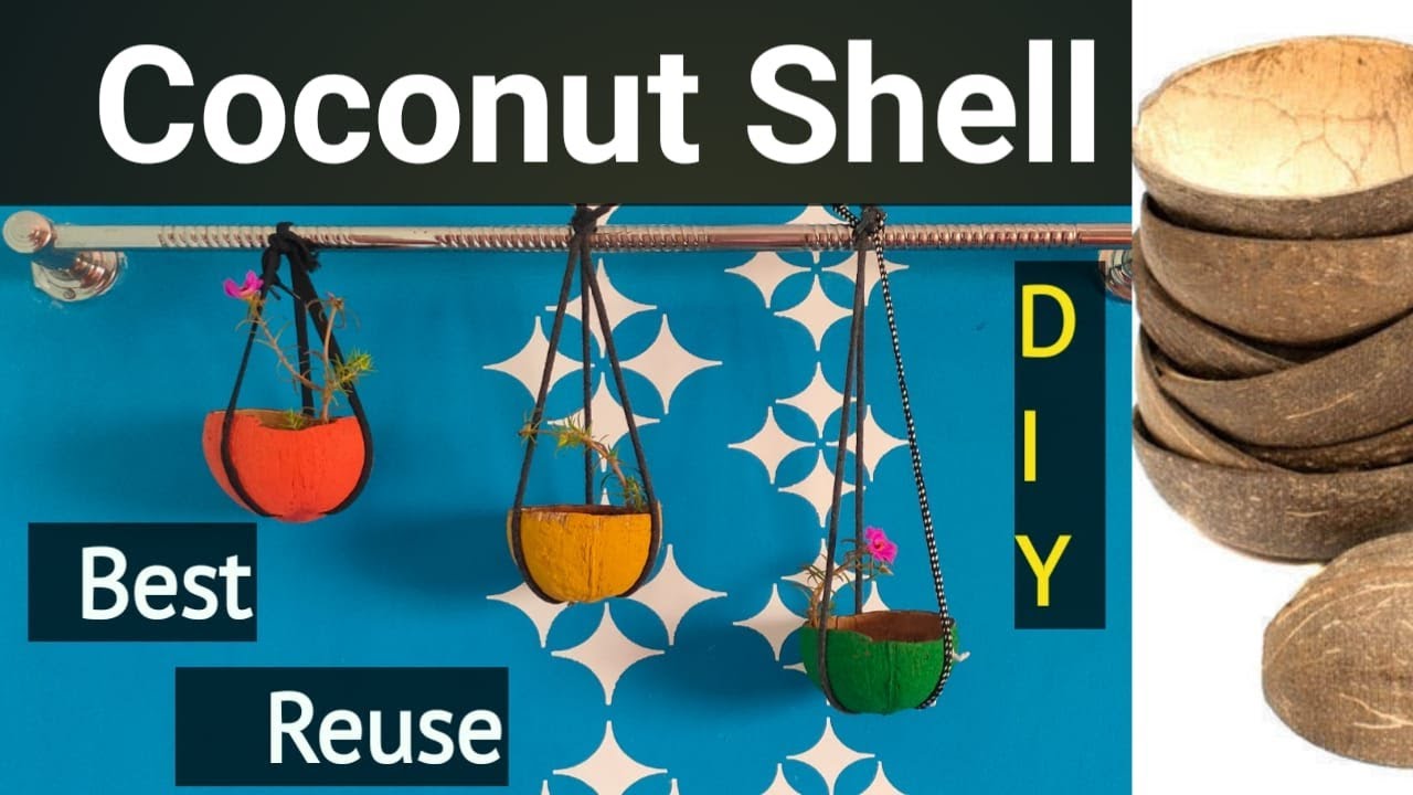 DIY - Coconut Shell Wall hanging | Craft Idea | Eco Friendly Craft ...
