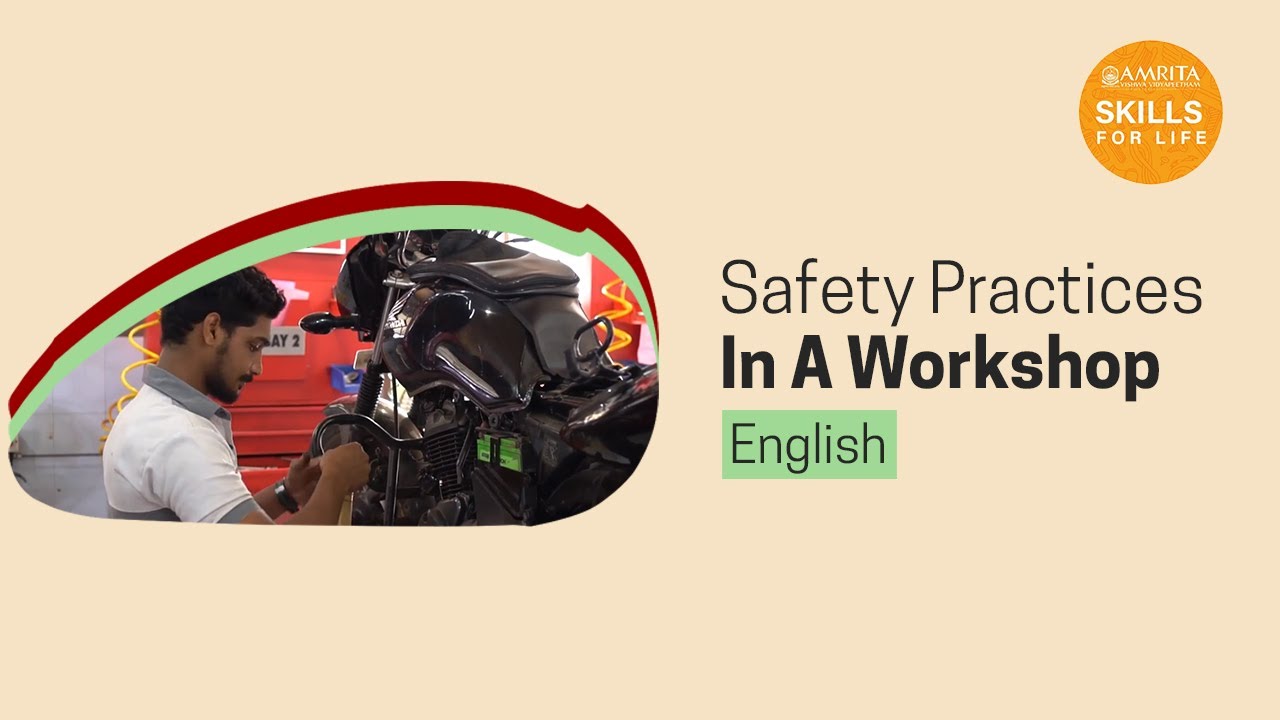 4.2 Safety Practices in a Two-Wheeler Workshop (English) - YouTube