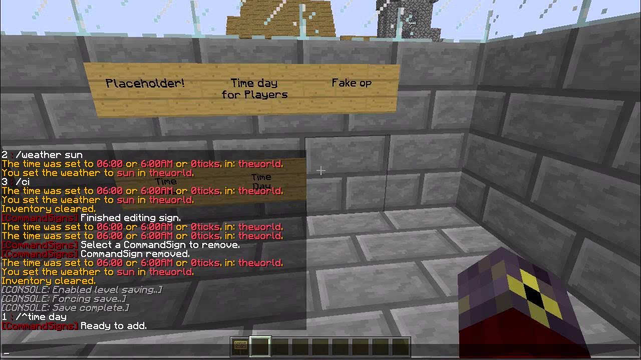 Bukkit Plugin Tutorial: How to set up CommandSigns - YouTube