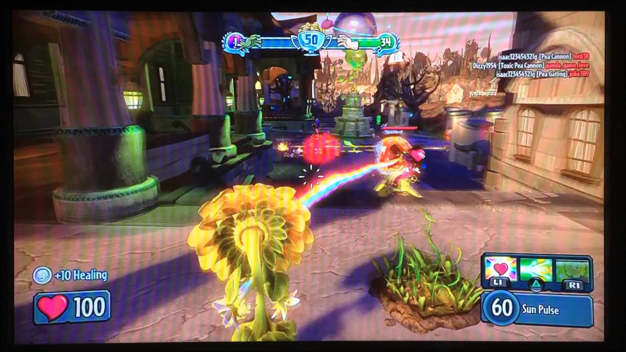 PVZ Garden Warfare (PS3) - Sunflower in Zomboss Estate #2 - YouTube