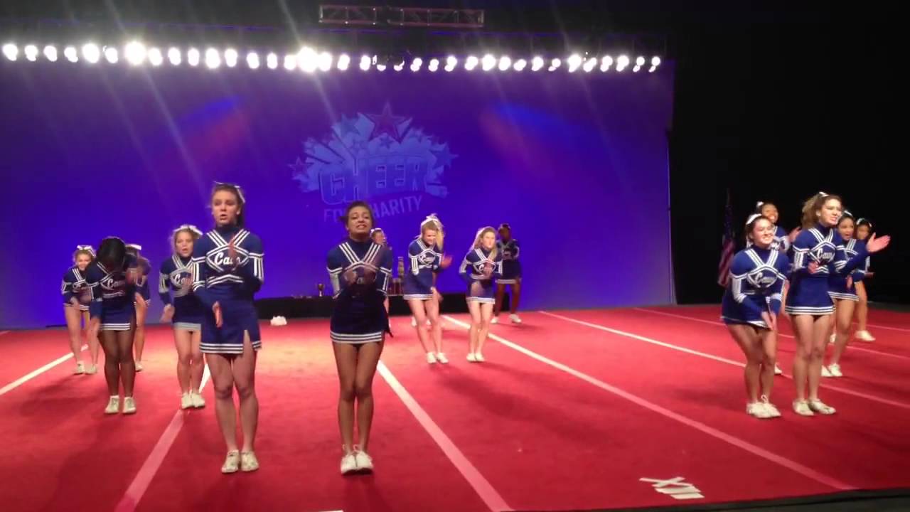 Middletown Highschool cheer leading competition - YouTube