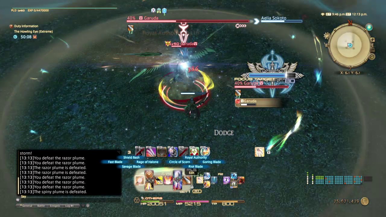 Garuda EX solo PLD lvl 60 - YouTube