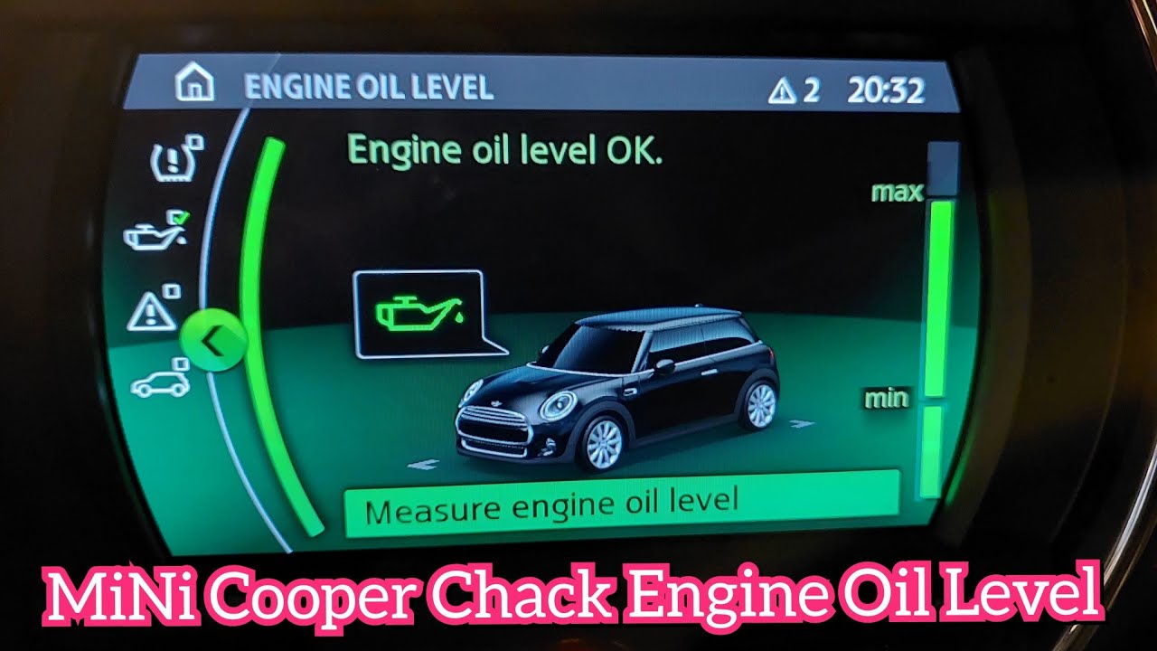 mini cooper [2019] check engine oil level 💯 - YouTube
