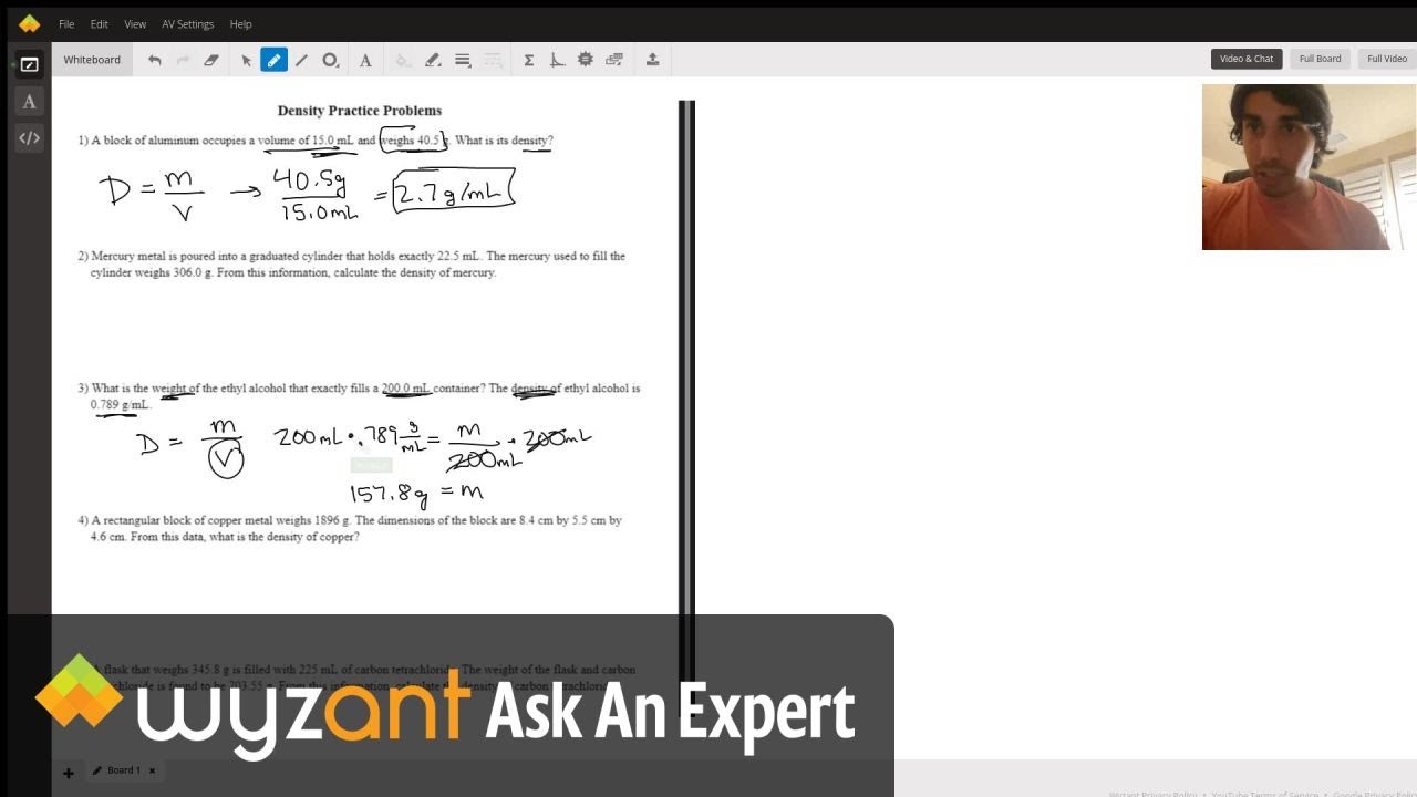 Density Practice Problems