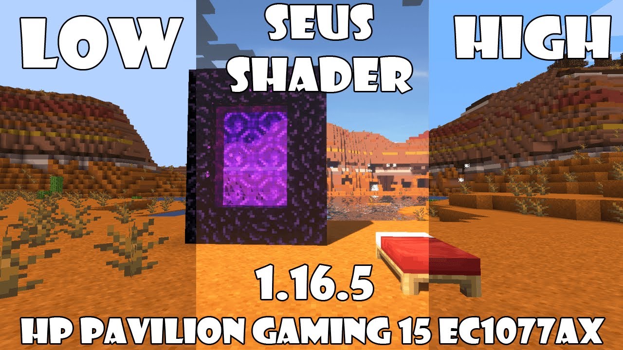 HP PAVILION GAMING 15 EC1077AX MINECRAFT BENCHMARK - YouTube