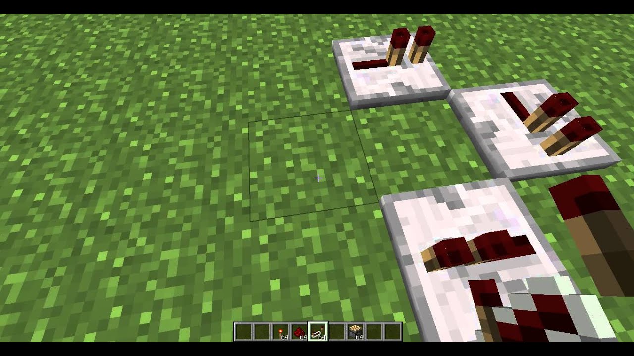 Minecraft tuto sur comment faire un répéteur a redstone - YouTube