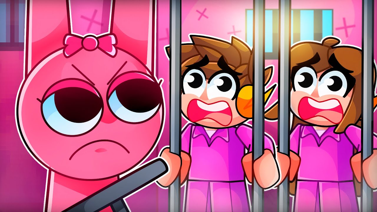 FUJA DA PRISÃO do SPRUNKI ROSA no ROBLOX! - YouTube