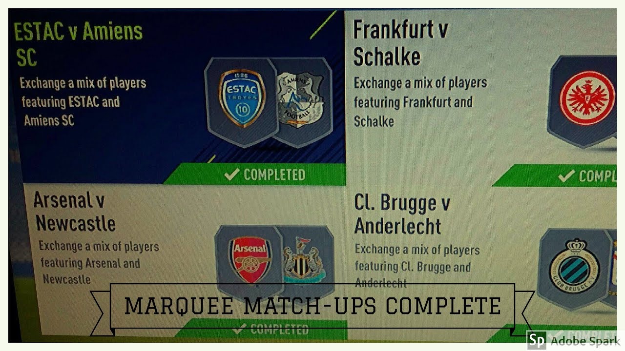 Marquee match-up complete - YouTube