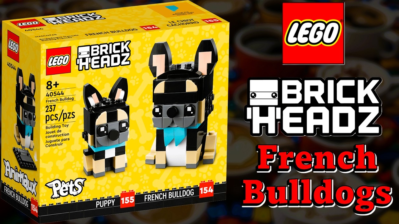 LEGO French Bulldog - LEGO Speed Build 279 - YouTube