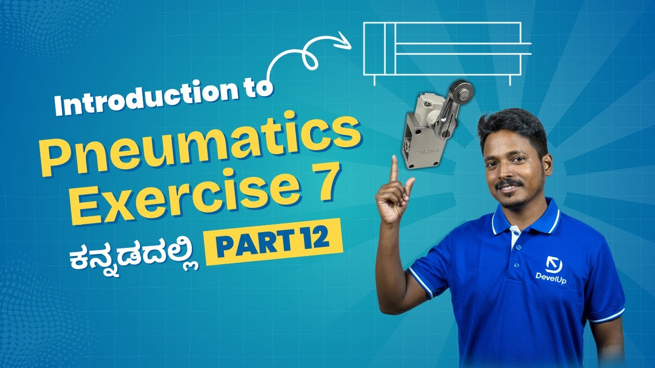 Introduction to pneumatics: Exercise-7 | Pneumatic Cylinder with Button ...