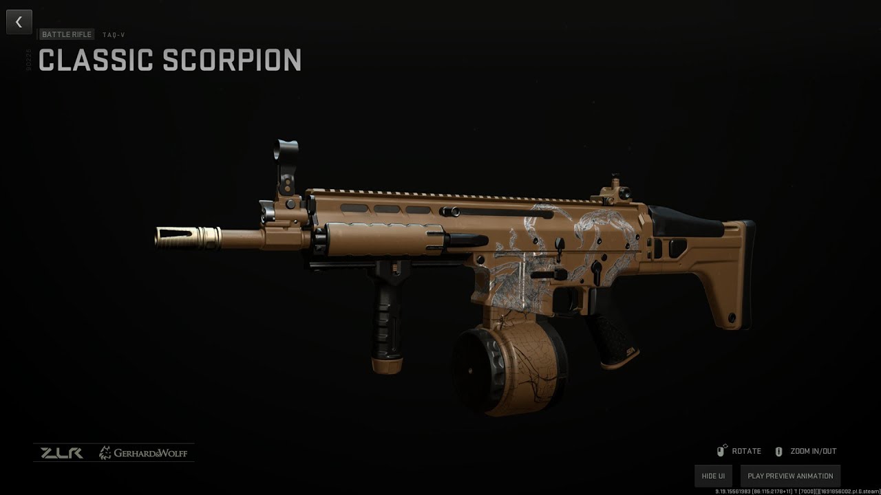 COD MW2: "Classic Scorpion" Custom Blueprint - YouTube