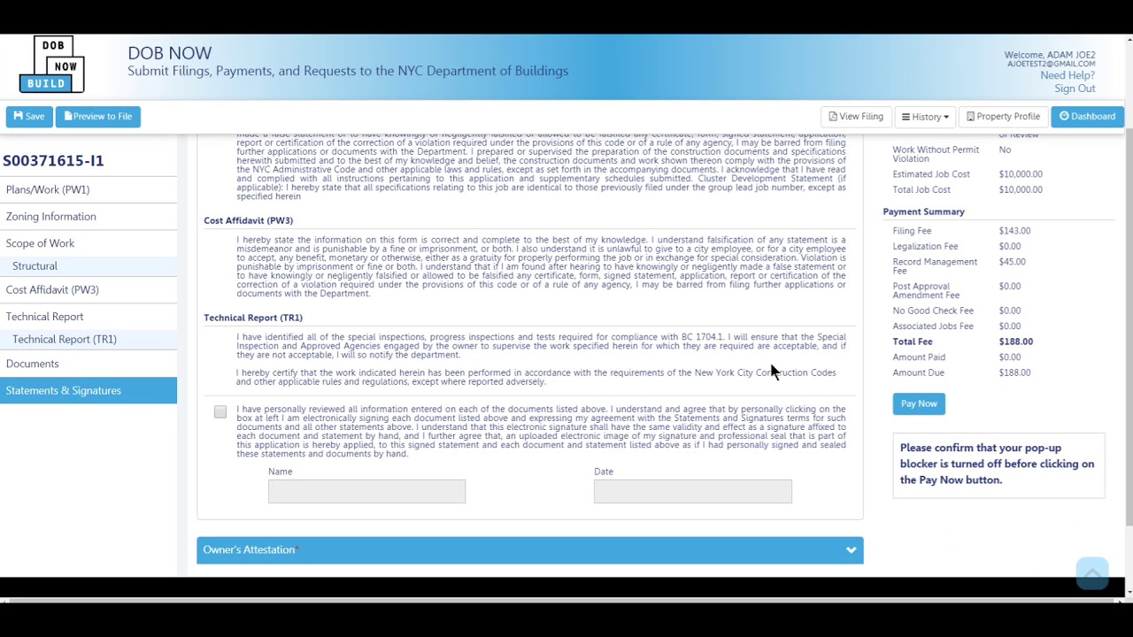 DOB NOW: Build – How to Create a Structural (Non-Concrete) Filing - YouTube