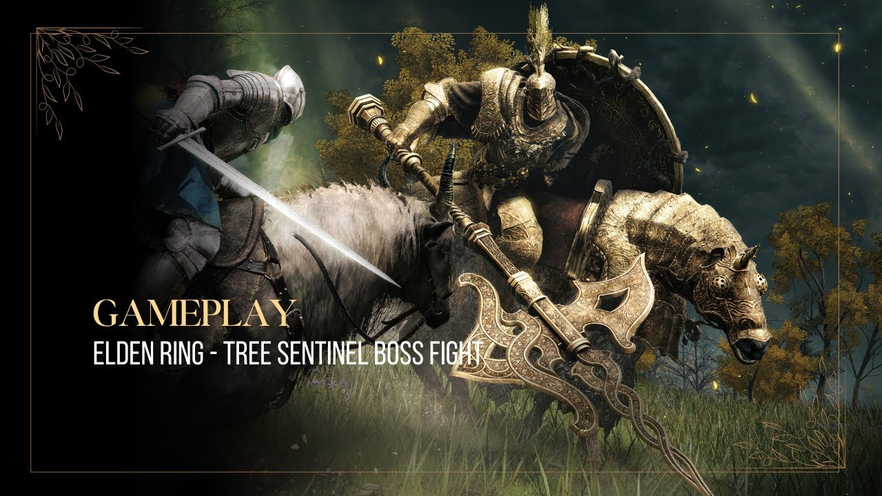 Elden Ring - Tree Sentinel Boss Fight - YouTube