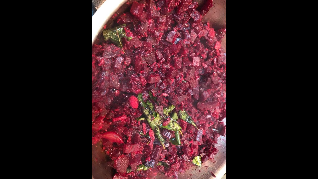 Beetroot Thoran / varavu - YouTube