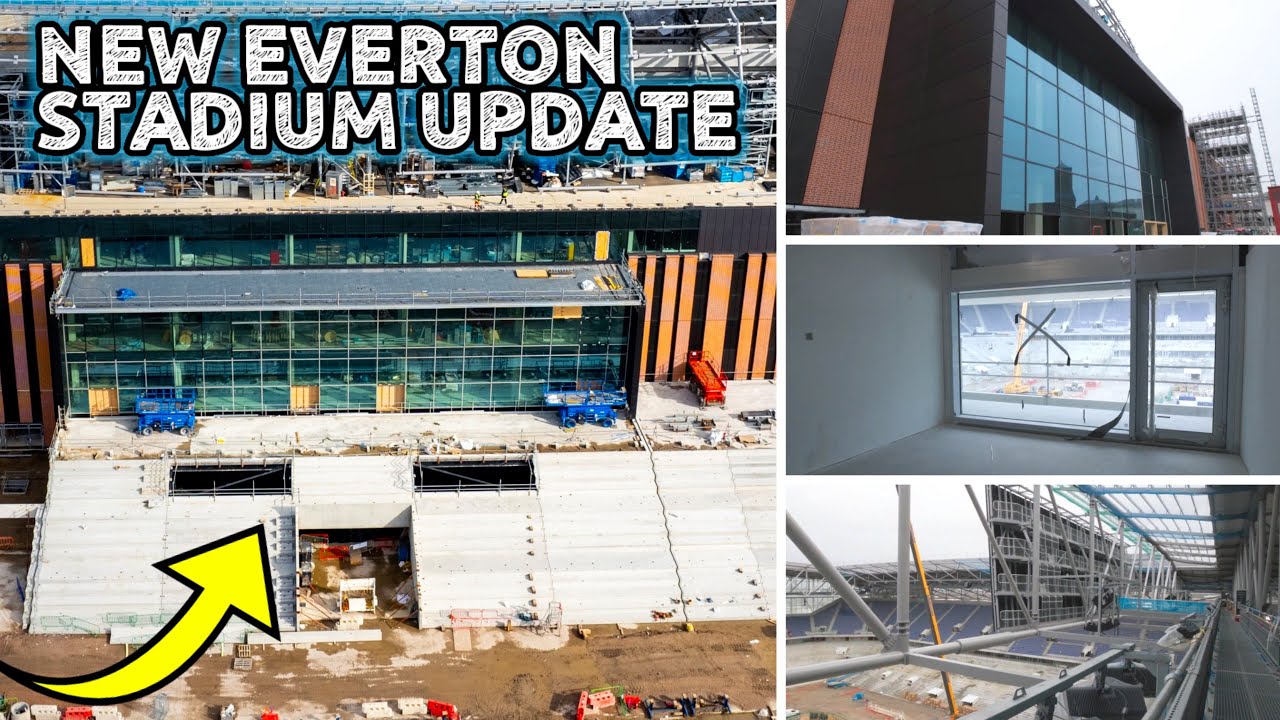ABSOLUTELY INCREDIBLE! New Everton Stadium Update! Western Terraces ...