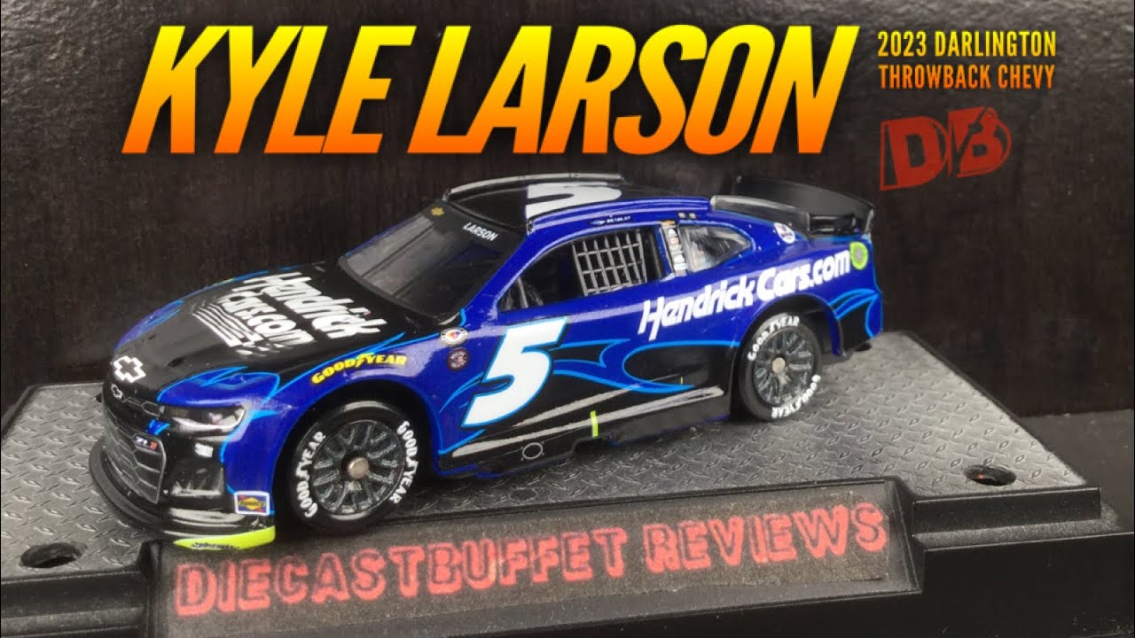 2023 KYLE LARSON DARLINGTON THROWBACK CHEVY CAMARO DIECASTBUFFET NASCAR ...