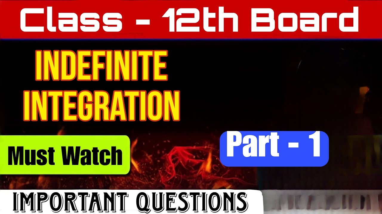 Indefinite integration class- 12 / fundamental of integration and ...