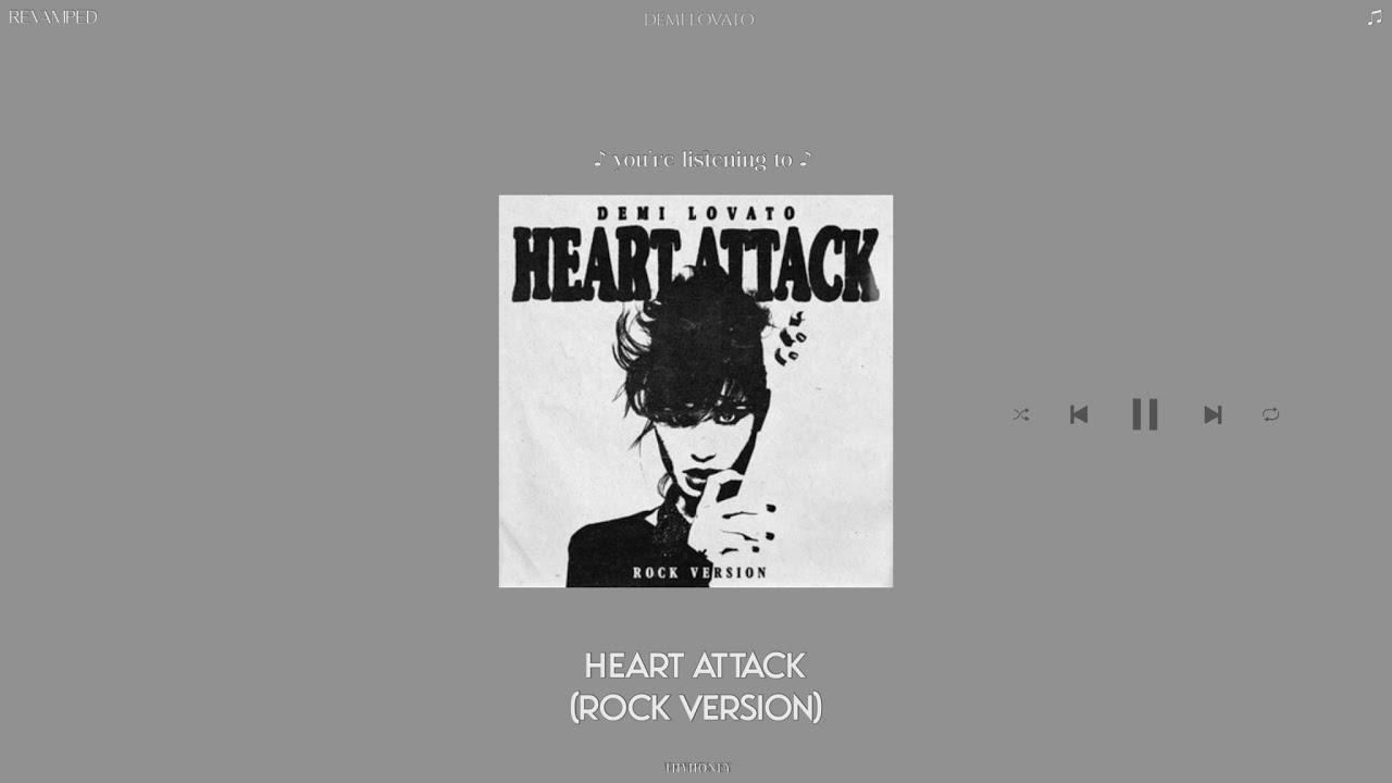 demi lovato - heart attack (rock version) [sped up + reverb] - YouTube