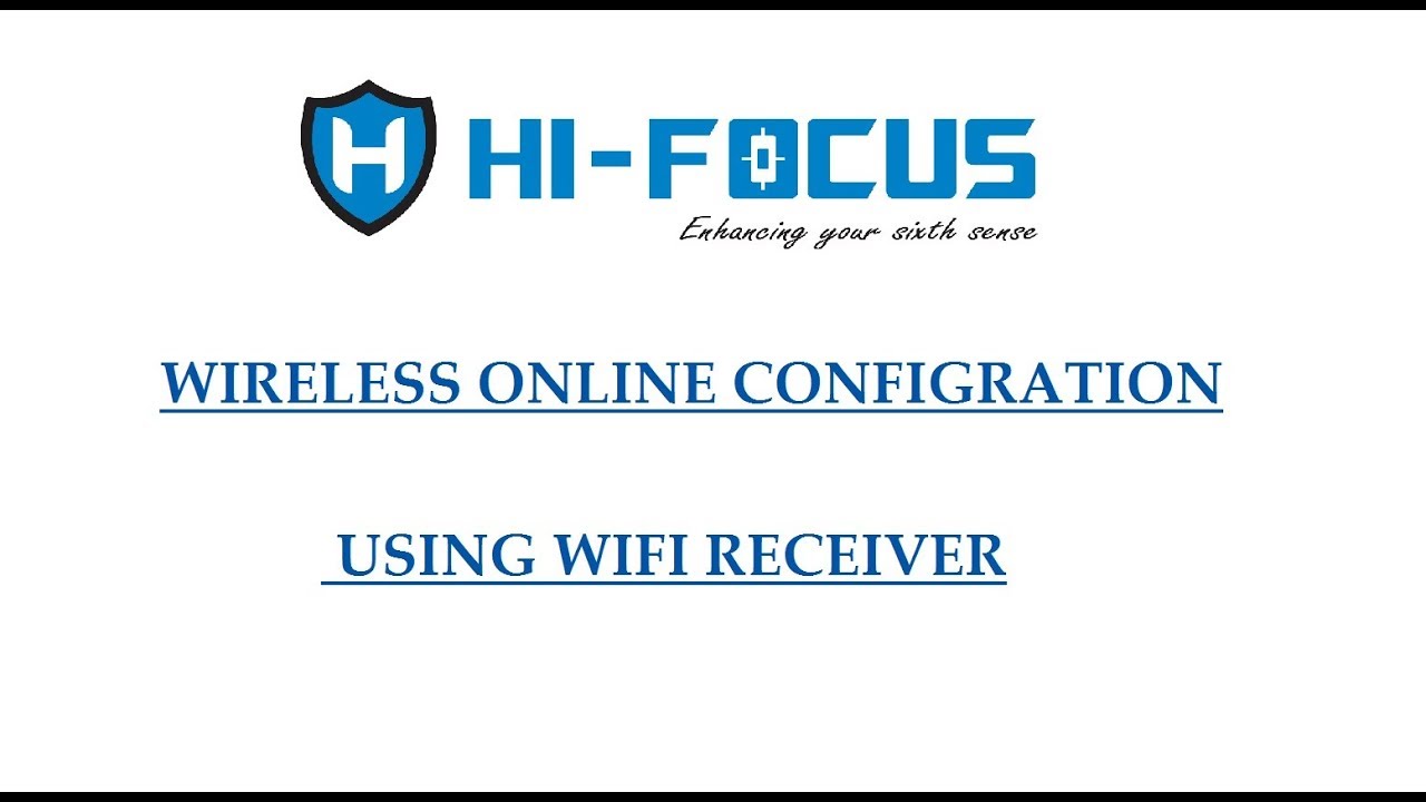 HIFOCUS WIRELESS ONLINE METHOD - YouTube