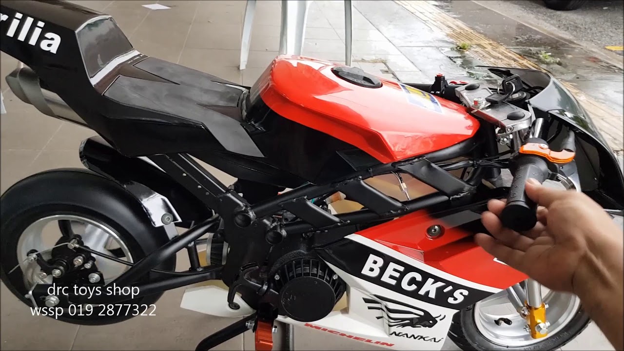 New design pocket bike test - YouTube