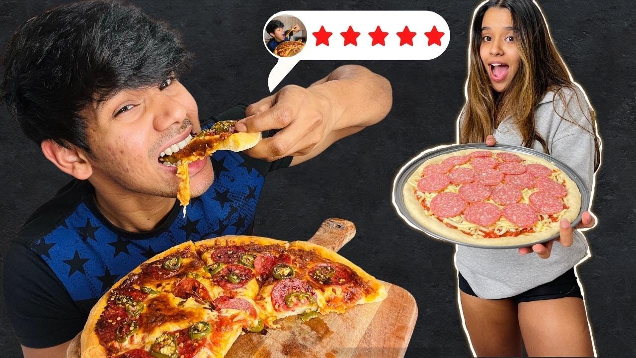 How to make the best Pizza - සිංහල vlog | Cooking with Yash and Hass ...