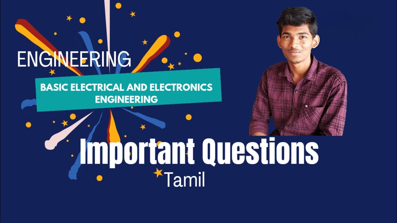 Basic electrical and electronics engineering Important questions in Tamil/engineering/BE3251 ...