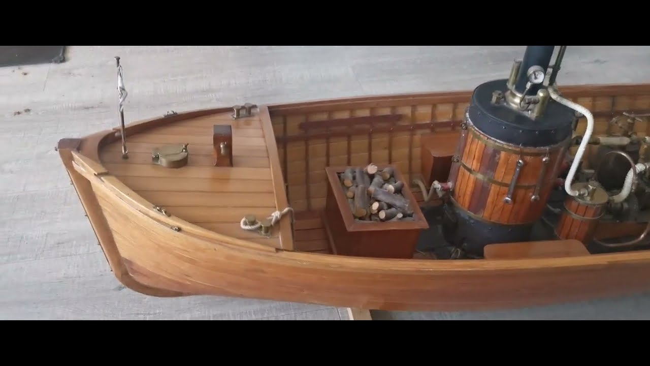 Tour of my steam launch Wide A Wake with Borderer steam engine. - YouTube