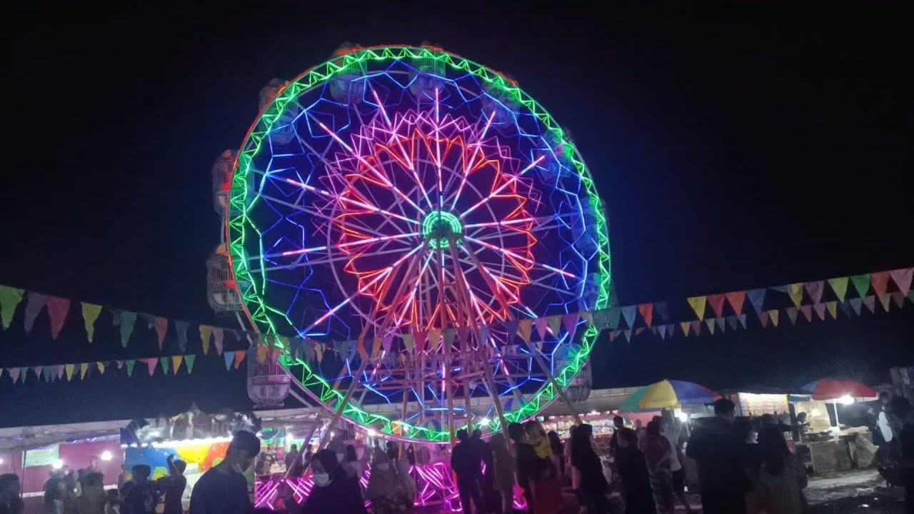 Pasar Malam di Depan Pamulang Square Tangerang Selatan - YouTube