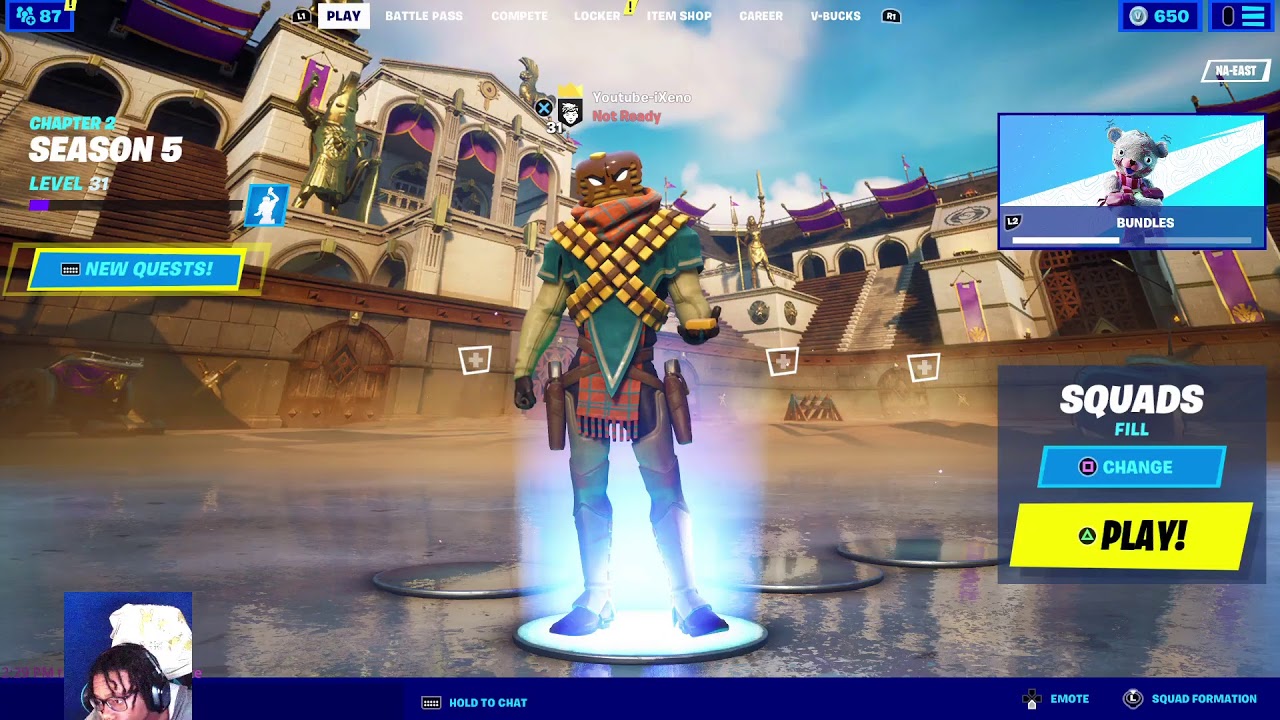 LIVE FORTNITE MAN CAKE GAMPLAY (FORTNITE BATTLE ROYALE SEASON 5) - YouTube