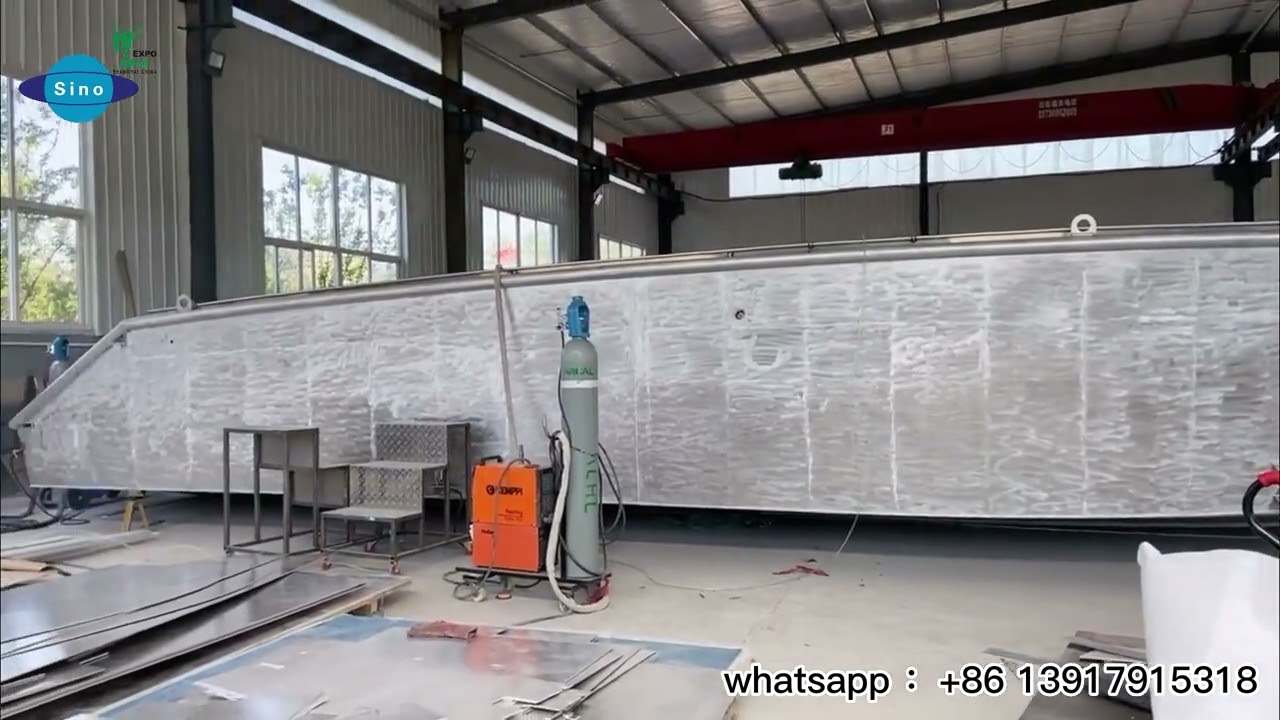 Aluminum alloy transport ship hull. | MS Shipbuilding - YouTube