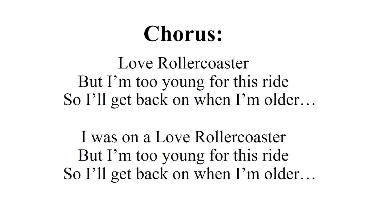 My 2nd Song- "Love Rollercoaster" - YouTube