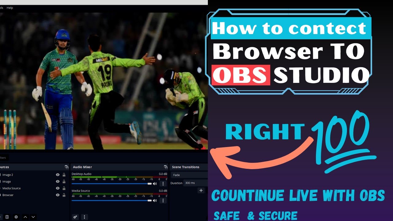 CONTECT YOUR BROWSER with OBS STUDIO - CONTINUE LIVE STREAM - YouTube