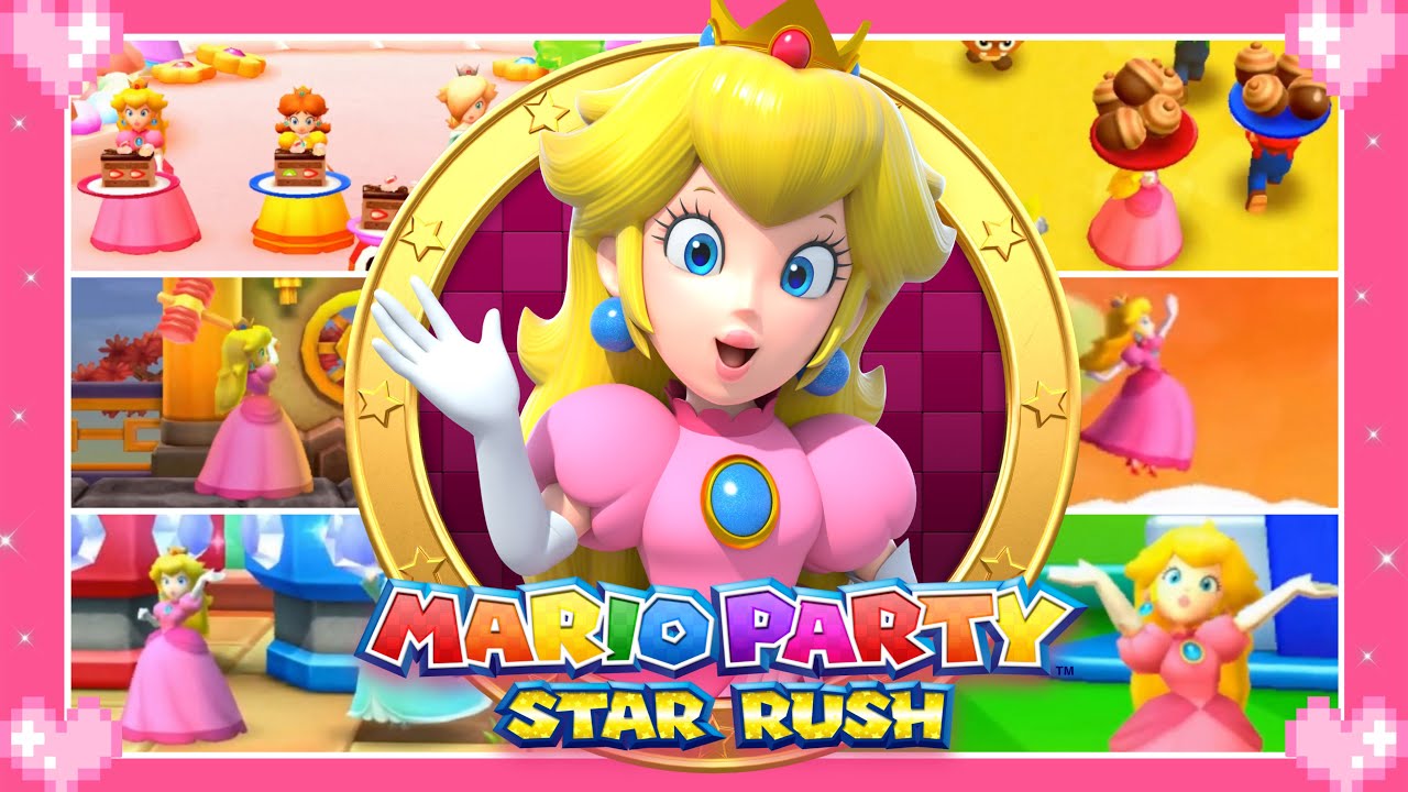 💗 Mario Party Star Rush (All Minigames) Peach Gameplay 💗 - YouTube