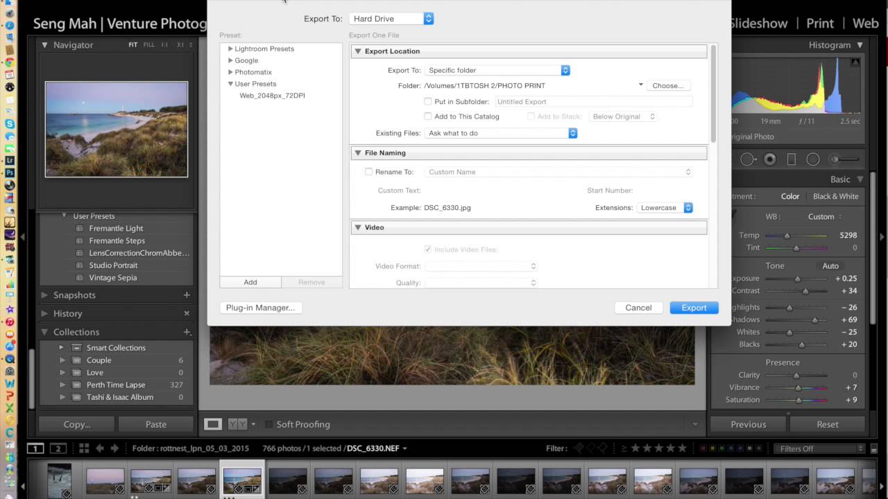 How to size your digital images for printing using Lightroom 5 - YouTube