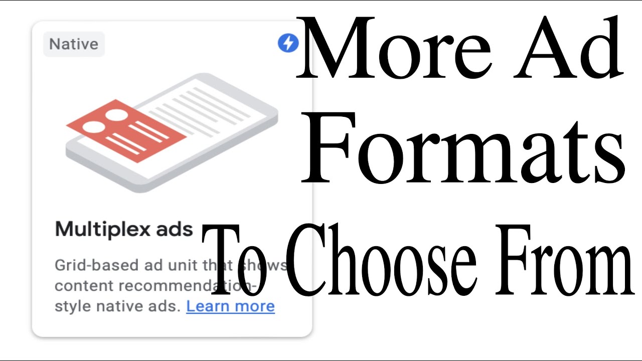 Adsense Multiplex Ads - #adsense #multiplexads - YouTube