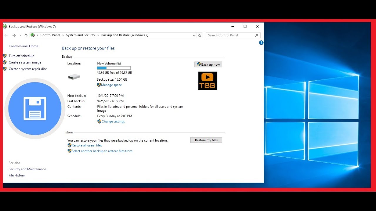 SAVE Windows 10 (Backup and Restore Part 1) 2017 - YouTube