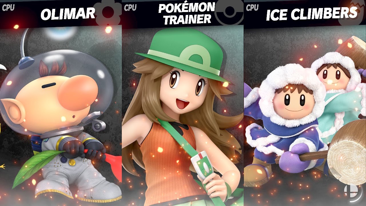 Smash for Fun: Olimar vs. Pokemon Trainer (leaf) vs. Ice Climbers - YouTube