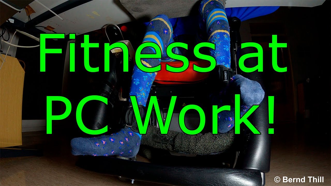 Beinmuskeltraining für Spastiker mit halb-kilo Manschetten während der ...