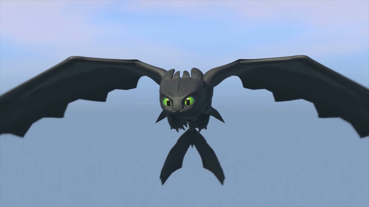 3D Toothless Animation - YouTube