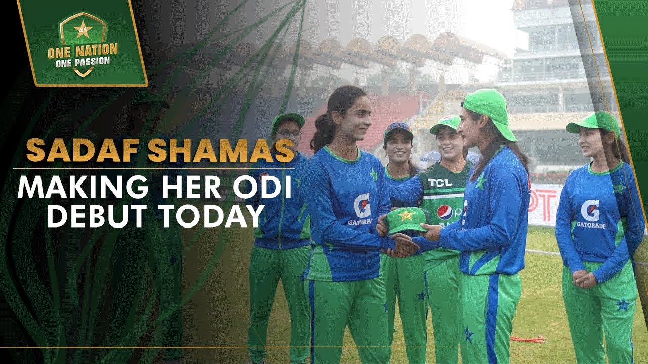 Sadaf Shamas Is Making Her ODI Debut Today | #PAKWvIREW | #BackOurGirls ...