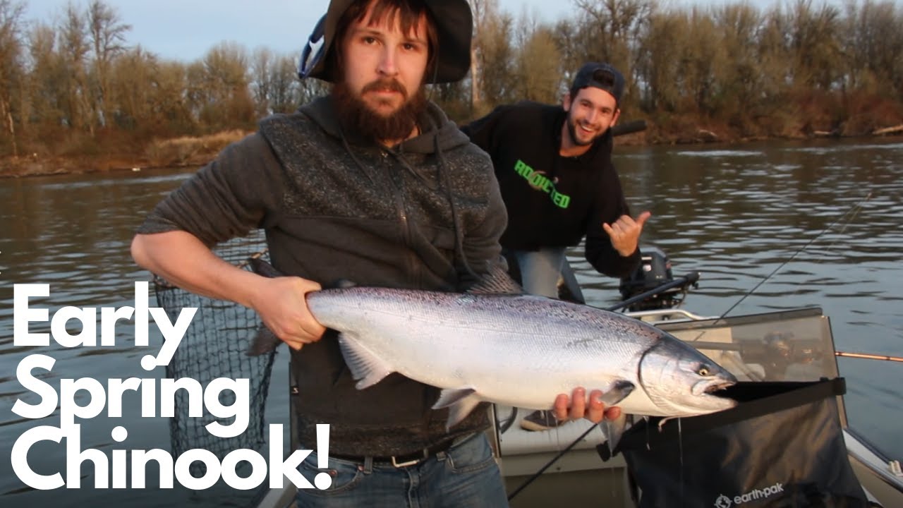 Chinook Salmon In The Northwest | Early Springer! FISH ON | (Ep 2 ...