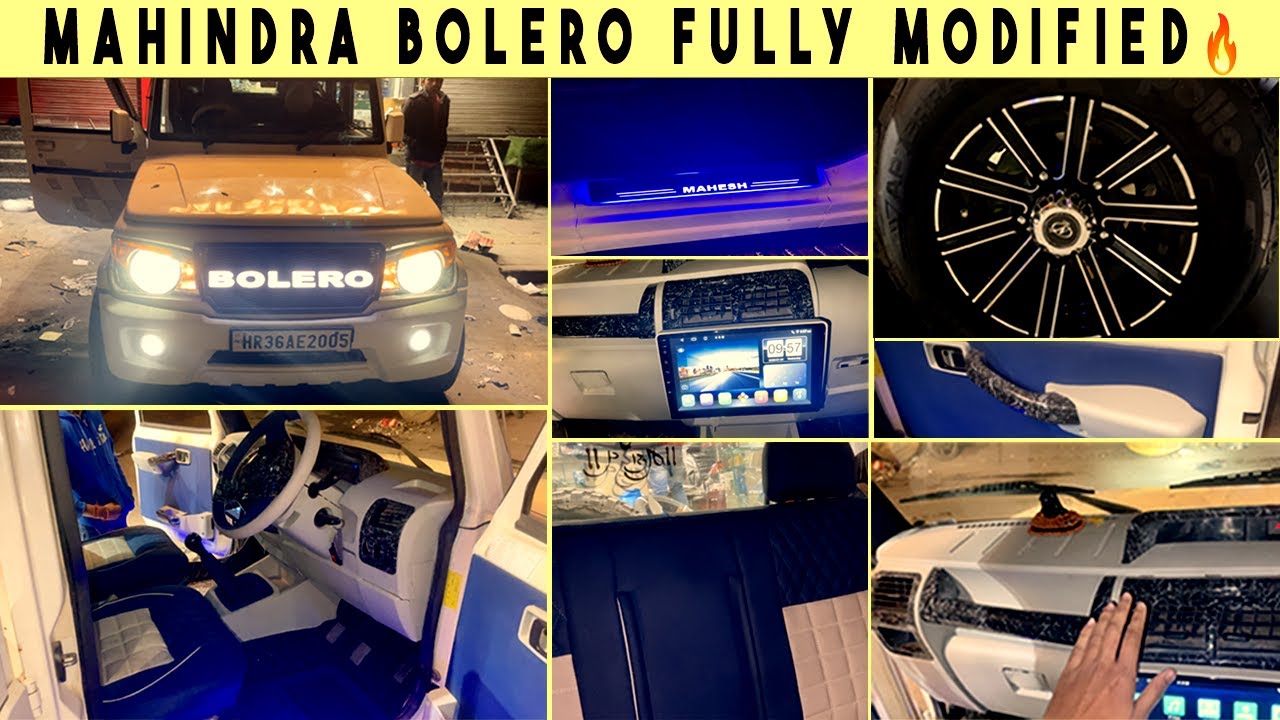 Mahindra Bolero Fully Modified | Custom Welcome Light For Bolero | 20 ...