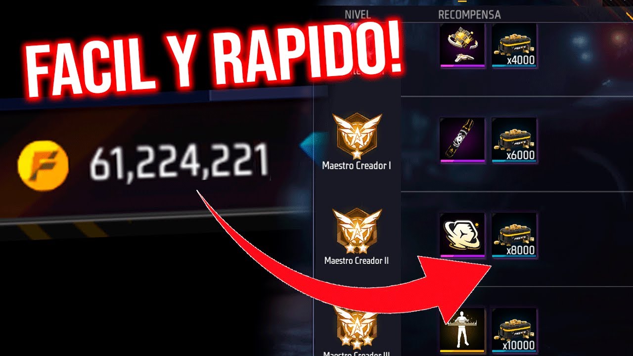 FORMAS COMO CONSEGUIR MUCHO ORO EN FREE FIRE FACIL Y RAPIDO cómo ...