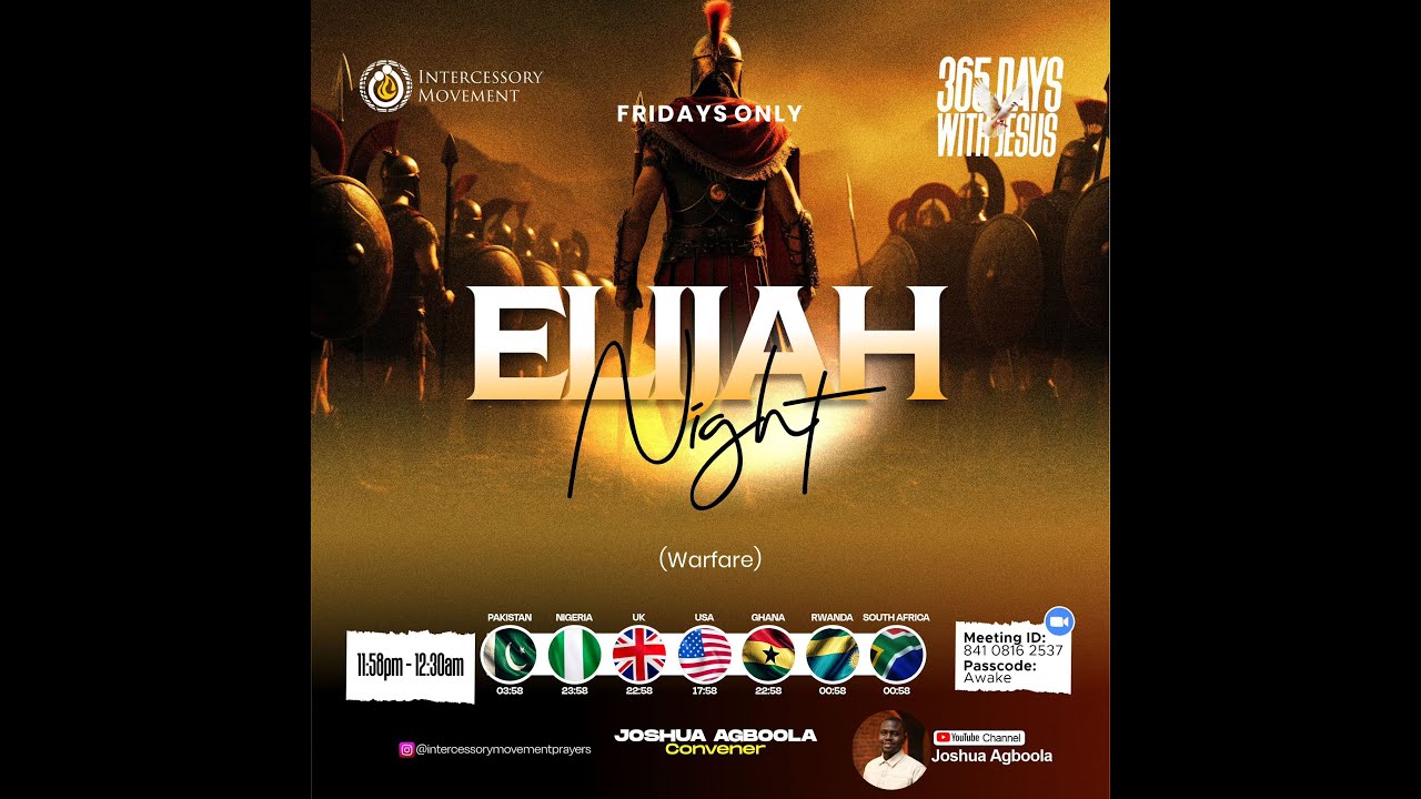 365 Days Watch 2025 (Day 39)- Elijah Night - YouTube