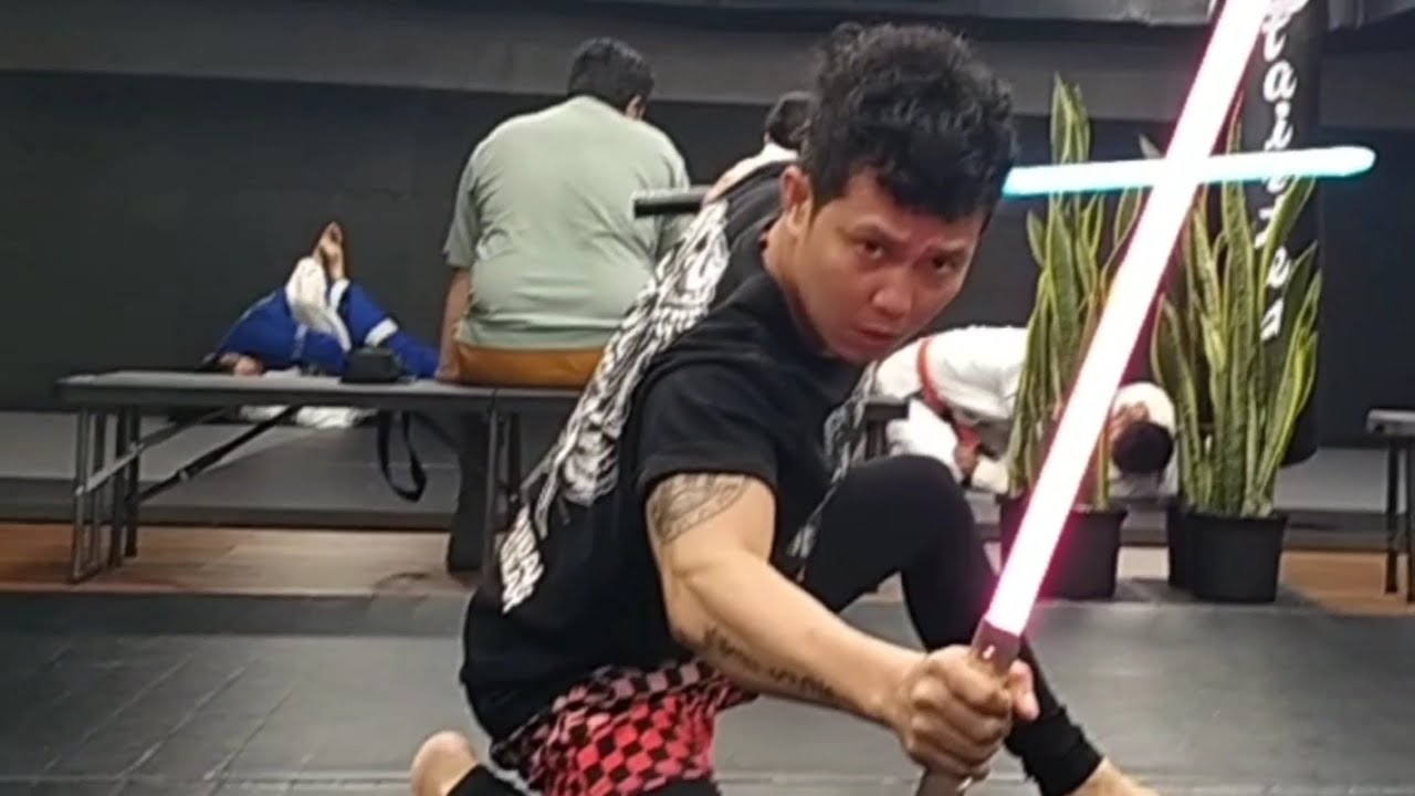 Light saber, Espada Y Daga and Double stick combination | Tol Hans Tv ...