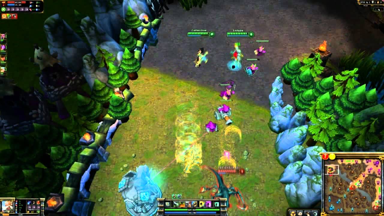 League of Legends - 5 Man Push Strat [Full Game] - YouTube