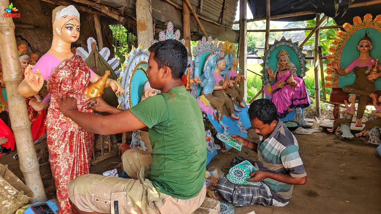 LAXMI IDOL MAKING - YouTube