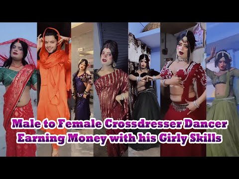 Boy to Girl Crossdresser Dancer Earning with his Girly Skills