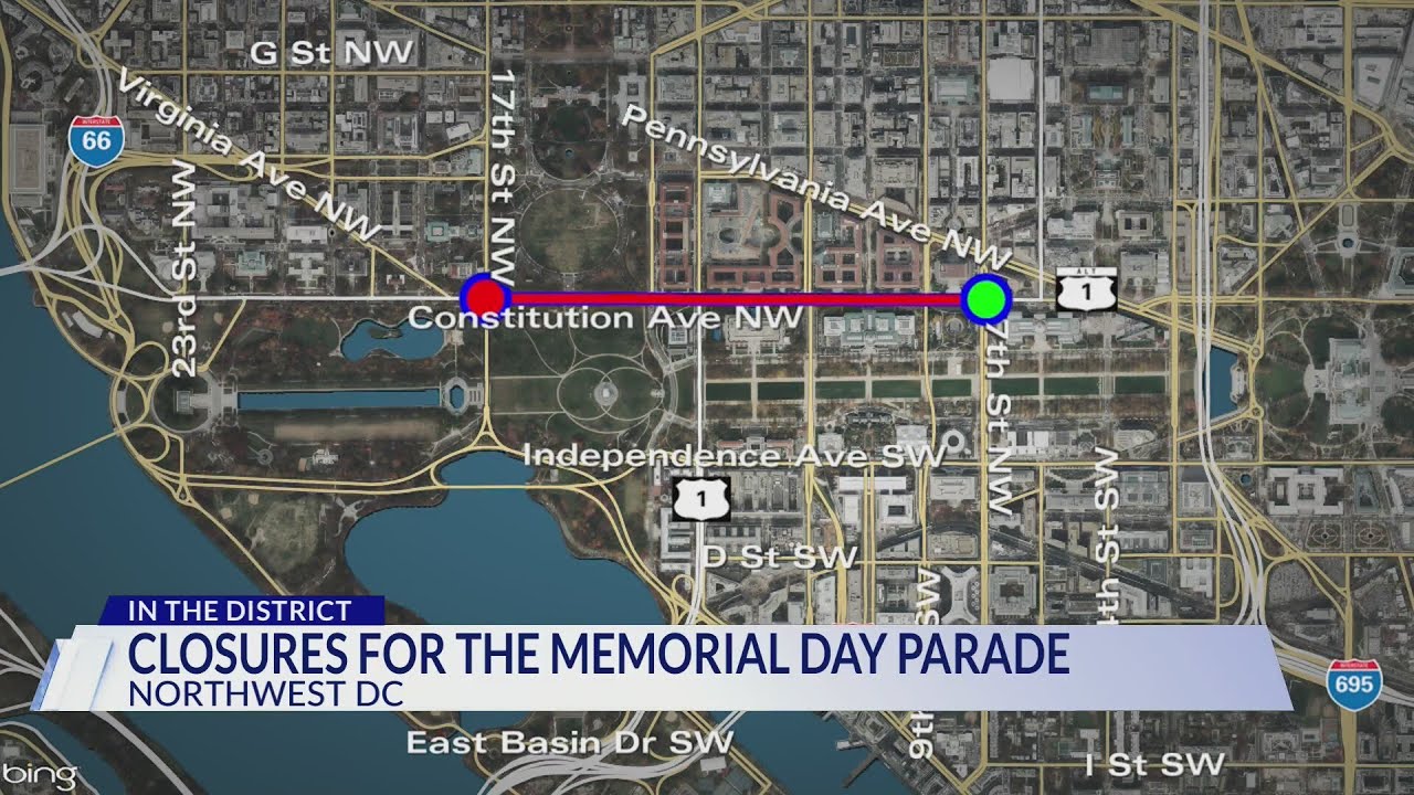 Road closures for Memorial Day parade in DC - YouTube